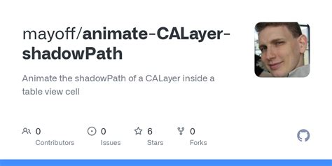 GitHub Mayoff Animate CALayer ShadowPath Animate The ShadowPath Of A