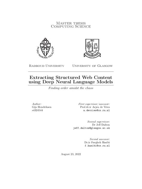 Fillable Online Extracting Structured Web Content Using Deep Neural