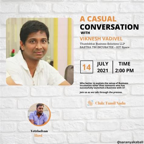 Viknesh Vadivel On Linkedin Thank You For The Opportunity Vetriselvan R To Share My Experience