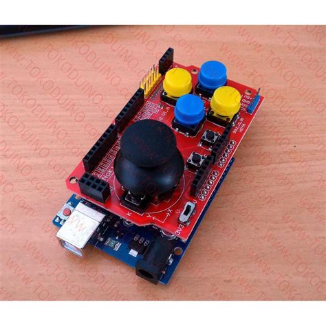 Jual Arduino Joystick Shield Gamepad Shield For Control Arduino Uno