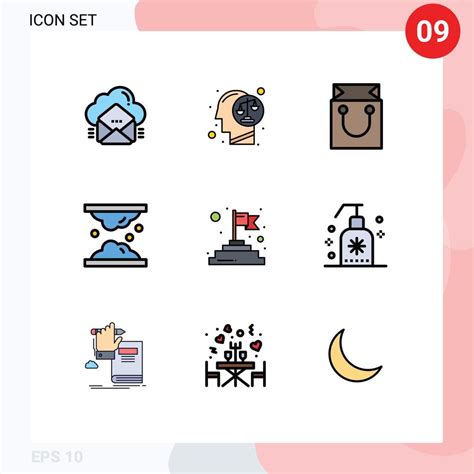 9 Universal Filledline Flat Color Signs Symbols Of Skin Dermatology Human Cholesterol Retail