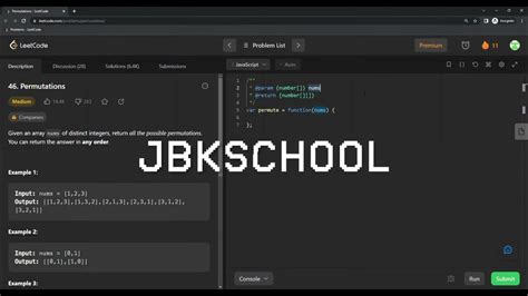 En Leetcode 46 Permutations Youtube
