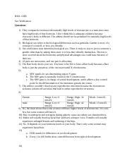 Sex Verification Docx Biol B Sex Verification Questions They Compared A Woman With