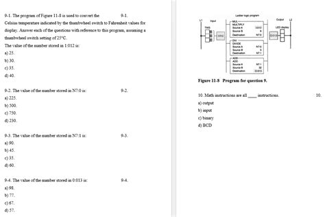 solved ladder logic program input output l2 mul multiply