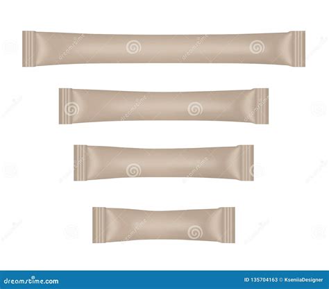 Brown Disposable Packaging For Snacks Food Sugar And Spices Stock