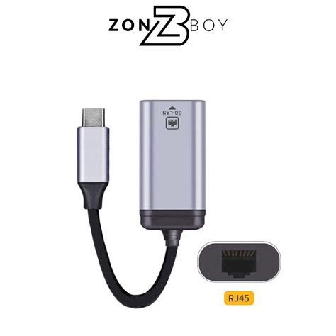Ethernet Network LAN Converter Gigabit 1000Mbps High Speed Adapter To USB C Type C USB 3 1 Cable