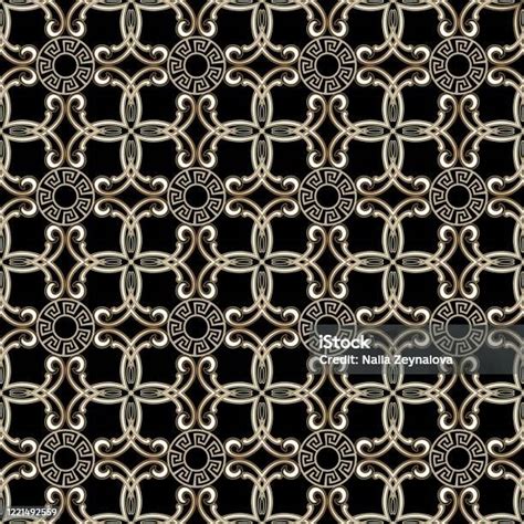 바로크 빈티지 벡터 원활한 패턴입니다 그리스어 아랍어 스타일의 장식 배경입니다 현대 기하학적 반복 배경 화려한 다 마스크 꽃