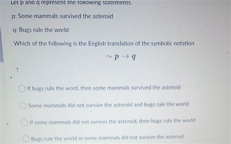 Solved The Following Statements Are Logically Equivalent Chegg