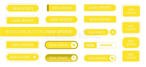 the new update is a set of simple modern buttons push button for an