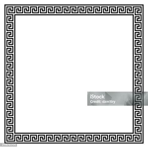 กรอบสี่เหลี่ยมเส้นขอบกุญแจกรีก ภาพประกอบสต็อก ดาวน์โหลดรูปภาพตอนนี้ กรอบ องค์ ประกอบ การ