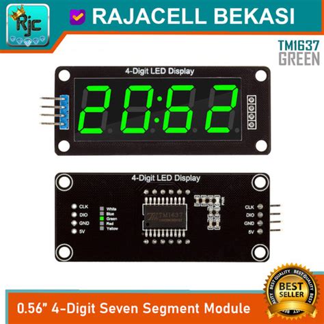 Jual Module Seven Segment 4 Digit 056 Tm1637 Led 7 Segment Display