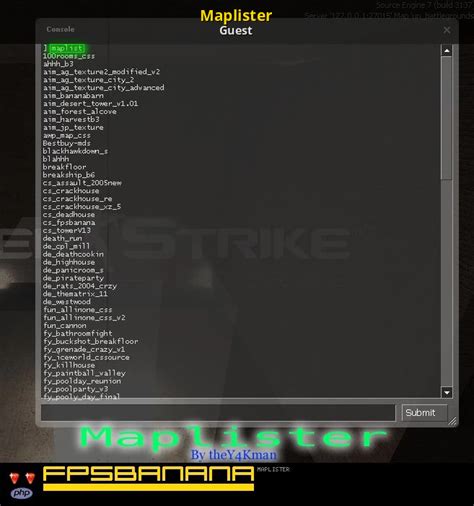 Maplister Counter Strike Source Modding Tools