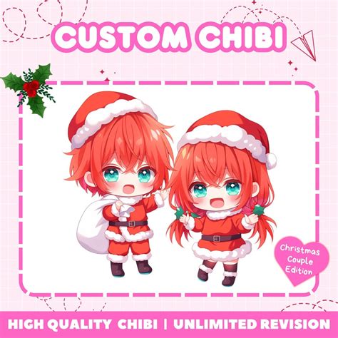Custom Couple Chibi Chibi Emotes Cartoon Fanart Original Character Anime Pngtuber Commission