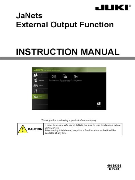 janets external output instruction manual rev01 e pdf pdf input output computer monitor