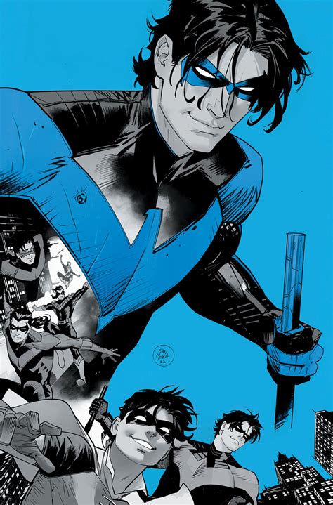 Nightwing 100 Cover Art Celebrates Dick Graysons Long And Colorful