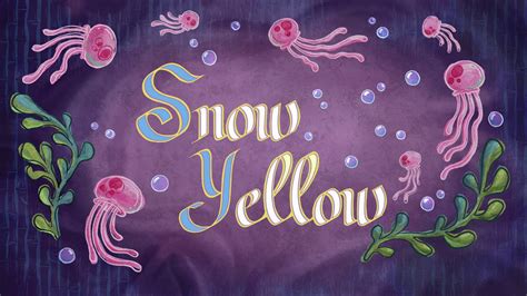 Spongebob Squarepants Snow Yellow Nickstory Wiki Fandom