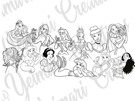 All Disney Princess Coloring Pages