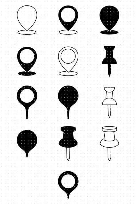 Place Markers Svg Map Marker Png Location Markers Clipart Pin Dxf