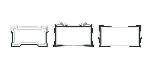 Abstract Sci Fi Frame Template Layout Design Concept Background Vector Illustration 35782705