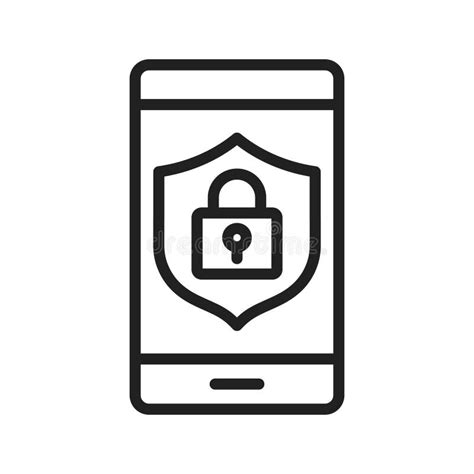 Secure Device Icon Vector Image Suitable For Mobile Apps Web Apps And