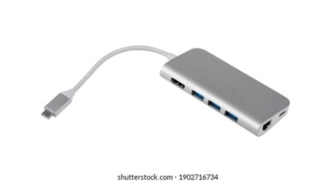Tipec Aluminum Multi Port Adapter Isolated Stock Photo 1902716734 Shutterstock