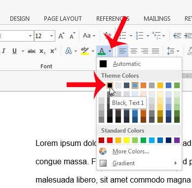 How To Change The Font Color For An Entire Document In Word 2013 Solve Your Tech