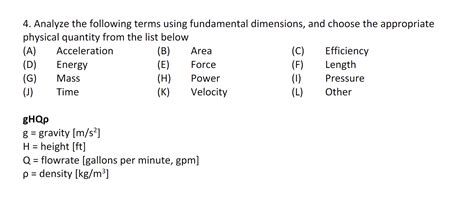 Solved 4 Analyze The Following Terms Using Fundamental Chegg