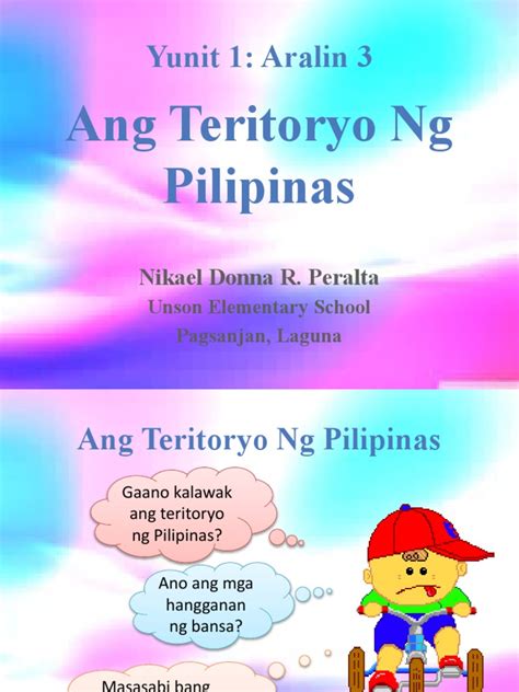 Ap Y1 Aralin 3 Ang Teritoryo Ng Pilipinas Inkay Peralta Pdf