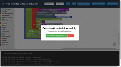 Codecrafter Building App Inventor Extensions With Blocks Extension Development Mit App