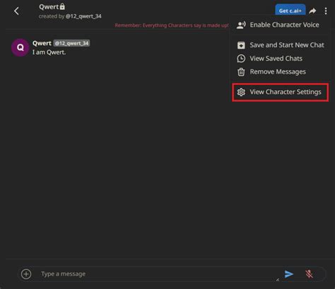Character AI Settings NSFW Settings Character Account Profile Settings NetworkBuildz