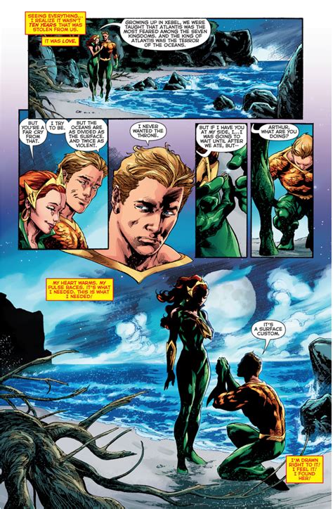 Aquaman Proposes To Mera Rebirth Comicnewbies