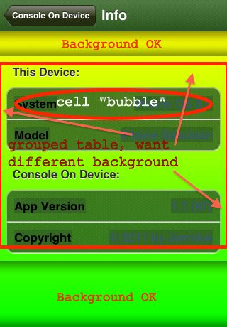 Iphone Different Colors For Grouped TableView And TableViewCell