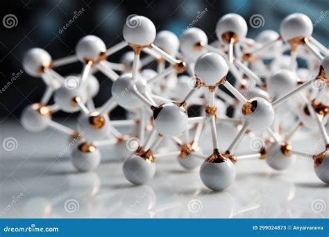 Molecular Structure Of A Chemical Compound Stock Illustration Illustration Of Molecule