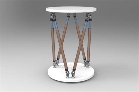 Stewart Platform Proengineer Wildfire Stl Step Iges 3d Cad Model Grabcad