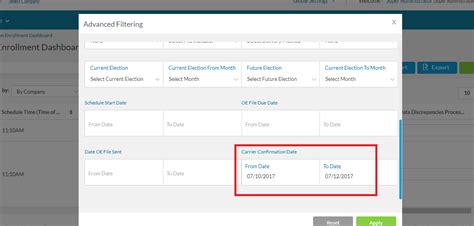 Nf 4463 Search Is Not Working Properly For Carrier Confirmation Date
