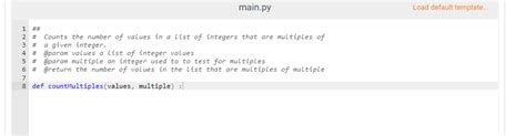 Solved 63 Lab Multiples In A List Complete The Following