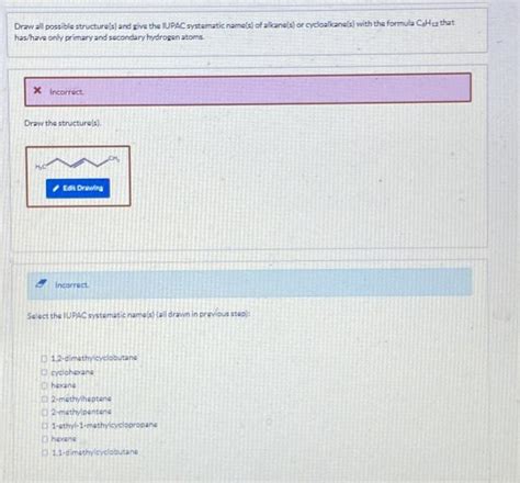 Solved Draw All Possible Structure S And Give The IUPAC Chegg Com