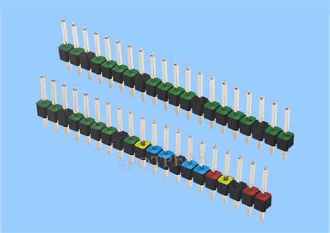 raspberry pi pico colorful gpio pins header also for pico2 pico2w