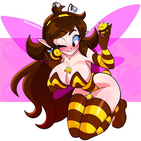 Rule 34 Bee Bee Girl Big Breasts Brown Hair Inbetween Tits On Knees Playing Susiehatter