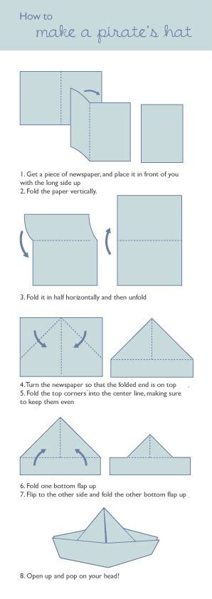 How To Make A Paper Sailor Hat With Pictures