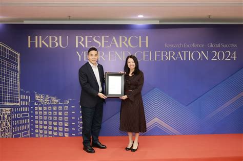 Congratulations To Professor Wang For Winning The Hkbu Outstanding Research Ouput Award