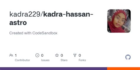 Github Kadra229kadra Hassan Astro Created With Codesandbox