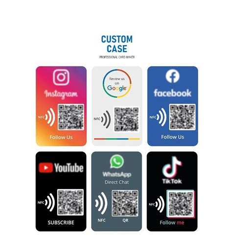 Acrylic Variable Qr Code Google Review NFC Tag Ntag NFC Google Review RFID PVC Card Google