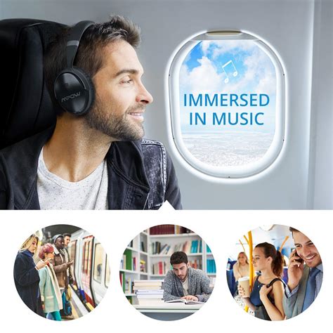 Mpow H Active Noise Cancelling Headphones Anc Over Ear Wireless Bluetooth Headphones W Mic