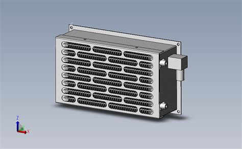 风冷散热器 Solidworks 2014 模型图纸下载 懒石网