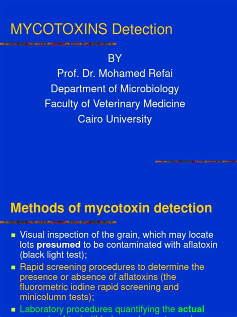 Mycotoxins Detection Pdf Elisa Thin Layer Chromatography