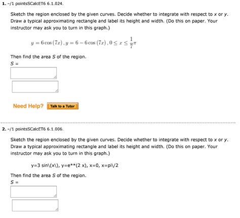 Solved Sketch The Region Enclosed By The Given Curves Chegg