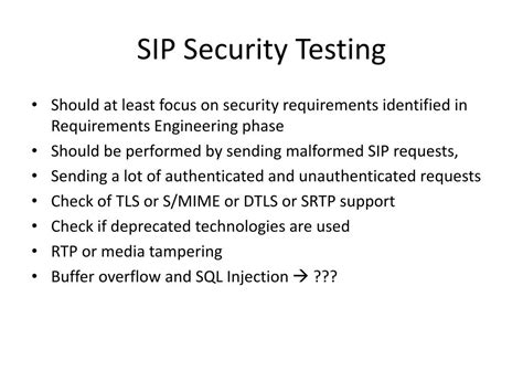 PPT SIP Security Mechanisms PowerPoint Presentation Free Download ID