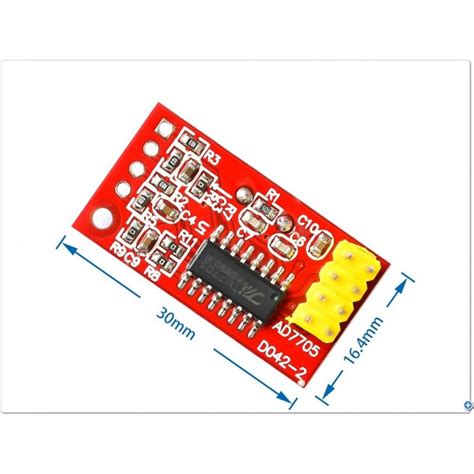 Ad7705 Dual 16 Bit Adc Data Acquisition Tm7705 Module