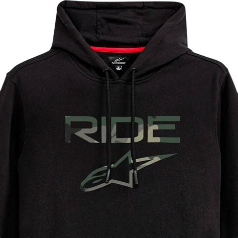 Moletom Alpinestars Ride Ride 20 Camo Hoodie Preto Grid Motors